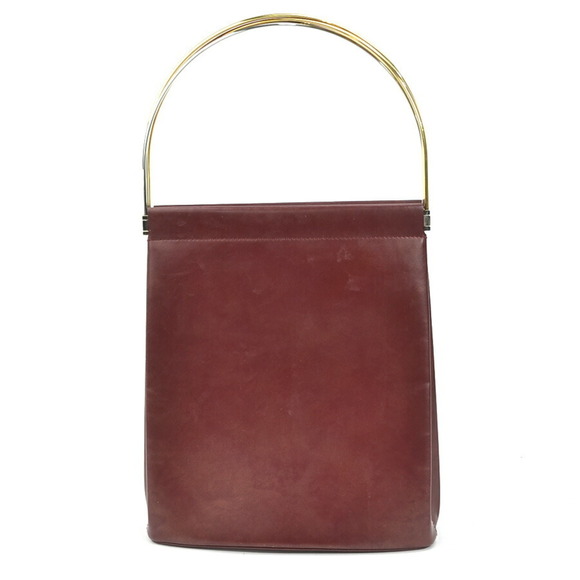 Cartier | Bags | Cartier Handbag Trinity Leathermetal Burgundy Ladies ...